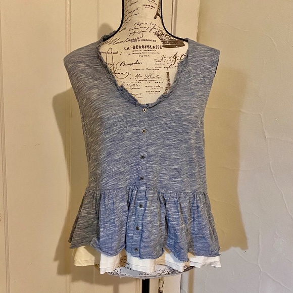 Pilcro | Tops | New Anthropologie Pilcro Ruffled Tiered Tank Nwt | Poshmark